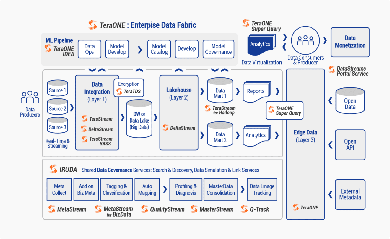 Enterprise data fabric – DataStreams